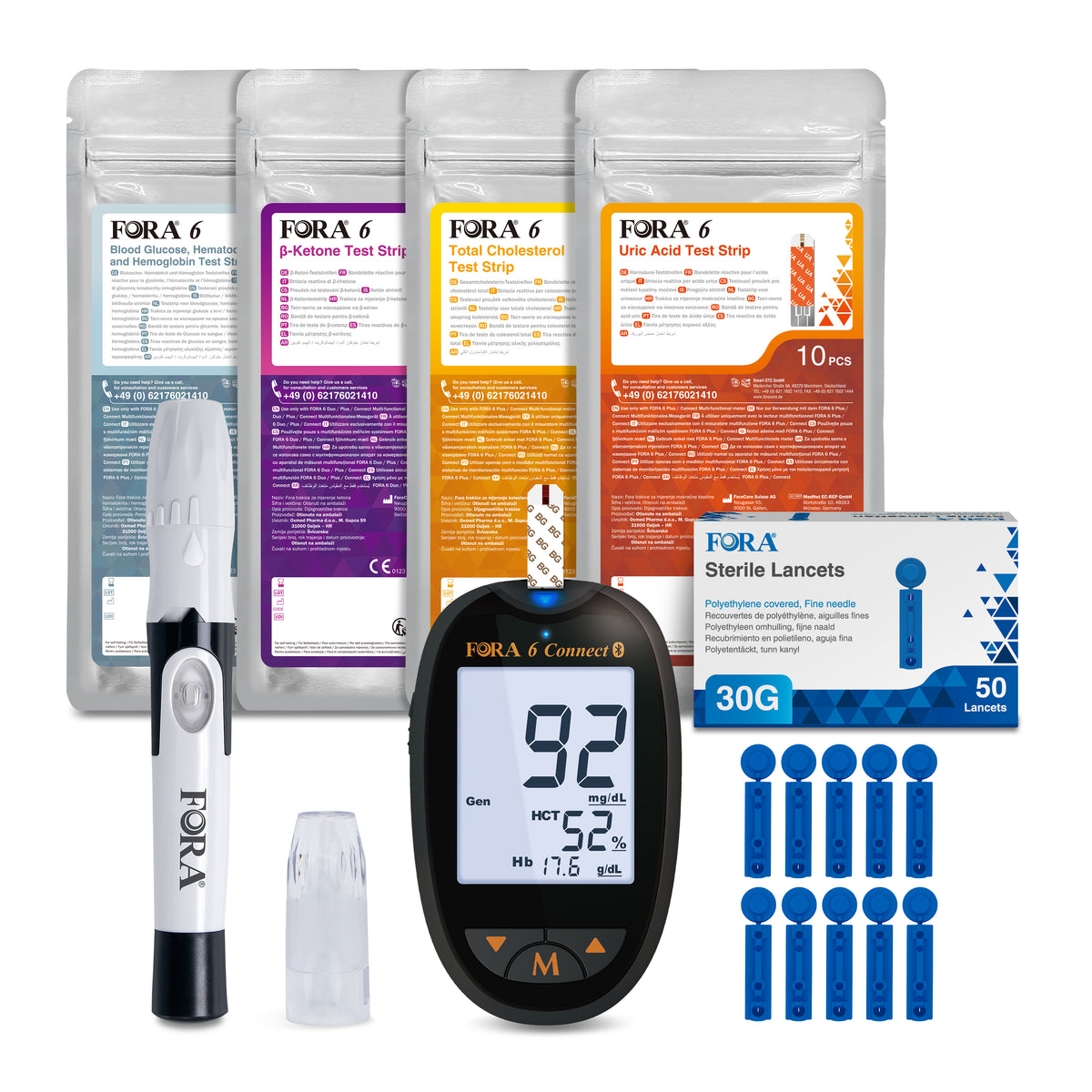 Products Deluxe bundle- FORA 6 Connect Multi-functional Monitoring Sys ...