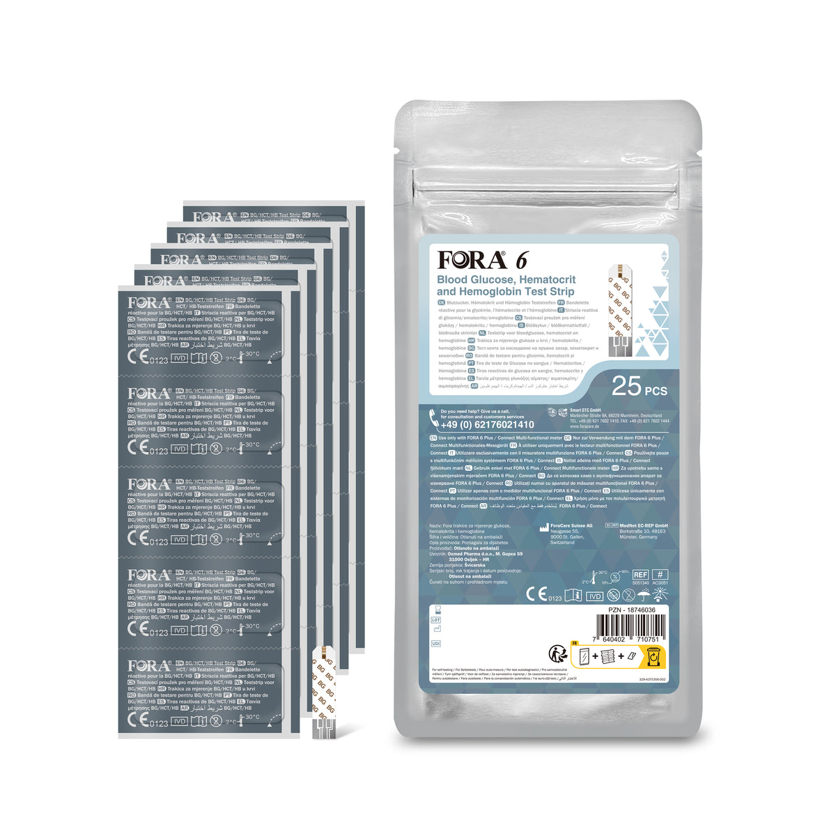 FORA 6 Connect | All-in-One Health Meter for the Family | Blood Glucos ...