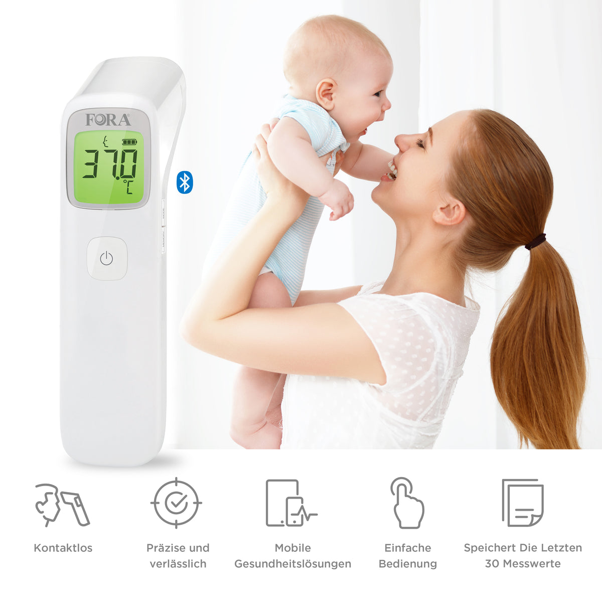 FORA IR42 Medical Forehead Thermometer – ForaCare Europe